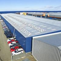 China Prefabricated Q355B Steel Workshop 60m Clear Span Hot Dip Galvanized Bolt Assembly Building for sale
