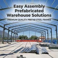 China Steel Structure Logistics Distribution Center Building Loading Dock Integration High Bay Warehouse For E-Commerce for sale