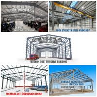 China Corrosion Resistant H Beam Steel Structure Workshop ASTM A36 Frame Construction Building Indonesia Tropical for sale