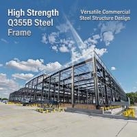 China ASTM A36 Carbon Steel H Beam Structure Workshop Building 60m Clear Span 50 Year Service Life for sale