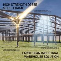 China Hot Dip Galvanized Anti Corrosion Steel Structure Warehouse Building for Middle East Coastal Industrial Use for sale