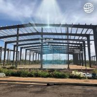 China Hot Dip Galvanized Anti Corrosion Steel Structure Warehouse Building for Middle East Coastal Industrial Use for sale