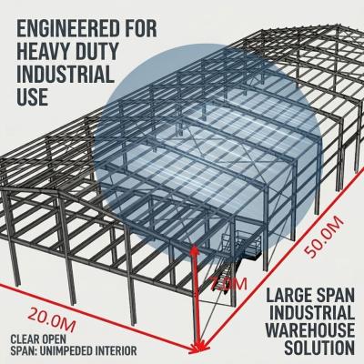 China Fast Installation Prefabricated Steel Structure Workshop Building for Southeast Asia Rapid Construction for sale