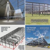 China High Strength Q355B Prefabricated Steel Structure Warehouse Building for North America Industrial Use for sale