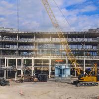 China Seismic Resistant Steel Warehouse Building Q355 Frame Earthquake Grade 8 Wind Load 12 Tropical Climate for sale