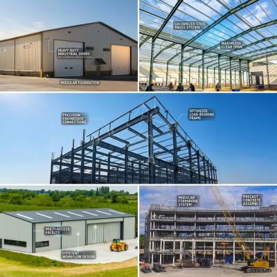 China Fast Bolt Assembly Steel Warehouse Building Prefabricated Kit Quick Site Installation Africa Distribution for sale