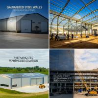 China Insulated Sandwich Panel Steel Warehouse Building Rock Wool EPS Wall Roof Energy Saving Cold Storage for sale