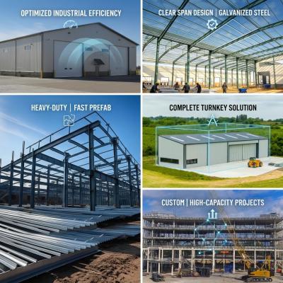 China Modular Prefabricated Steel Warehouse Building Expandable Design Rural Farm Equipment Shed Australia for sale