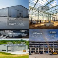 China Modular Prefabricated Steel Warehouse Building Expandable Design Rural Farm Equipment Shed Australia for sale