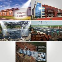 China Large Clear Span Prefabricated Steel Building Exhibition Hall Column Free North America Project for sale