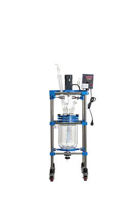 China Brake Type Universal Corner Wheel Glass Reactor with 50-600 Speed and High Borosilicate Glass for Lab Experiments for sale