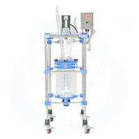 China Brake Type Universal Corner Wheel Glass Reactor with 50-600 Speed and High Borosilicate Glass for Lab Experiments for sale