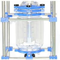 China Brake Type Universal Corner Wheel Glass Reactor with 50-600 Speed and High Borosilicate Glass for Lab Experiments for sale