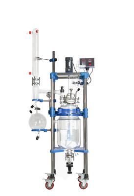China 316L Stainless Steel Chemical Glass Reactor with -0.098MPa Vacuum and 220V 60Hz for Laboratory Use for sale