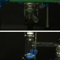 China Advanced 316L Chemical Glass Reactor With PLC Control 304 Stainless Steel Pipe Ptee Stirring Bar for sale