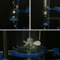 China Advanced 316L Chemical Glass Reactor With PLC Control 304 Stainless Steel Pipe Ptee Stirring Bar for sale