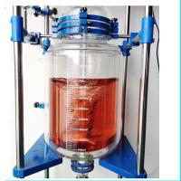 China 316L Evaporator Chemical Glass Reactor with High Borosilicate Glass and PLC Motor Pump for sale
