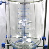 China Borosilicate Glass Chemical Reactor with 304 Stainless Steel Pipes and Spray Heating Device for 220V 60Hz 1 Phase Lab Experiments for sale
