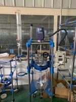 China 316L Evaporator Lab Glass Reactor with PLC Motor Pump and Brake Type Wheel for Chemical Synthesis for sale