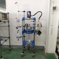 China 316L Evaporator Lab Glass Reactor with PLC Motor Pump and Brake Type Wheel for Chemical Synthesis for sale