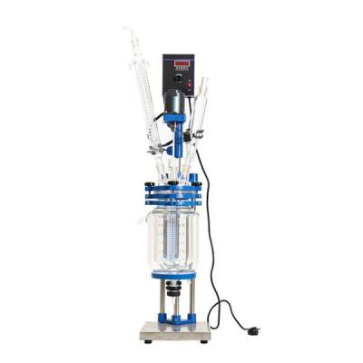 China 0.25L-3L Laboratory Chemical Reactor with High Borosilicate Glass 3.3 and Thermal Oil Heating Stirred Tank Reactor at 50-600 Rpm/min for sale