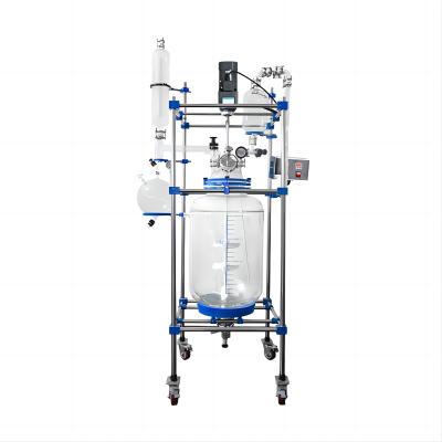 China 300L single layer glass reactor for sale