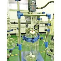 China 10L-50L Explosion-Proof Glass Reactor with High Borosilicate Glass 3.3 and Thermal Oil Heating for sale