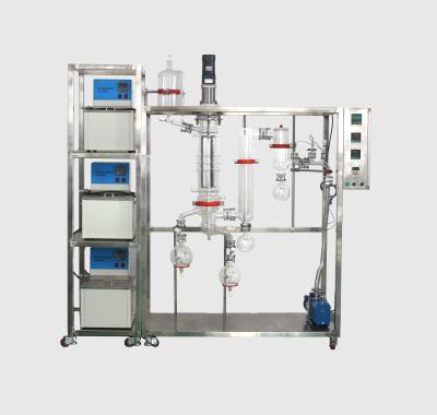 China Molecular Steam Oil Extraction Equipment with 80-200mm Barrel Diameter and 120W Motor for CBD Processing for sale