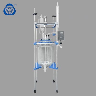 China 10L 20L 30L 50L Lab Glass Reactor with G3.3 Borosilicate Glass and -0.098MPa Vacuum for sale
