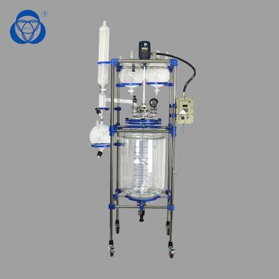 China Explosion Proof Double Layer Glass Reactor High Vacuum Degree Eco Friendly for sale