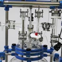 China 2500W Ultrasonic Power Chemical Reaction Glass Vessel for Pharmaceutical Reaction by Leading for sale