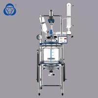 China Glass Chemical Jacketed Lab Reactors 3L to 200L with Borosilicate Glass Construction and Temperature Control for sale