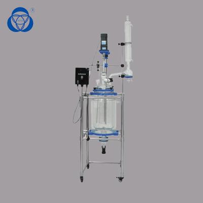 China Vacuum Hydrolysis Glass Reactor 3L to 200L Capacity with 0.098 MPa Vacuum and Borosilicate Glass Construction for sale