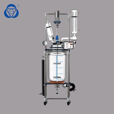 China Custom Double Layer Glass Reactor 3L-200L Capacity with 0.098MPa Vacuum and 220V Power for sale