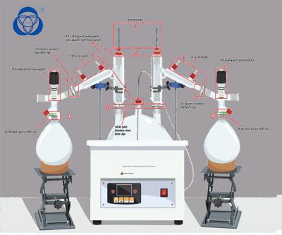 China Wiped Film Industrial Short Path Distillation Kit Equipment Ethanol for sale