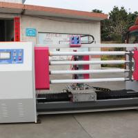 China Paper Kraft Tape Cutter Cutting Machine Four Shaft Double Knife 3-20pc/min for sale