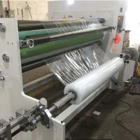 China Dual Shaft Jumbo Roll Slitting Machine Paper Turret Adhesive Tape Rewinder Machine for sale