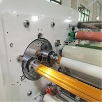China Dual Shaft Jumbo Roll Slitting Machine Paper Turret Adhesive Tape Rewinder Machine for sale