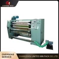 China Aluminum Foil 8kw Tape Slitting Machine Dual Motors Kraft Paper Tape Tape Roll Slitter for sale