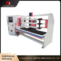 China Textured Paper Foam Tape Cutting Machine Three Shaft Three Blade for sale