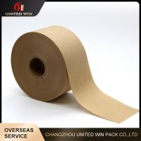 China Environment Friendly Kraft Paper Tape 5.9mils Starch Glue 70G/M2 for sale