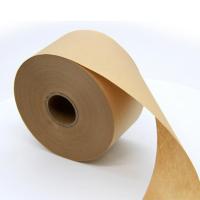 China Environment Friendly Kraft Paper Tape 5.9mils Starch Glue 70G/M2 for sale