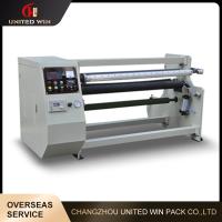 China Self Adhesive Tape Rewinding And Slitting Machine PVC Paper Film Cellophane Aluminum Foil for sale