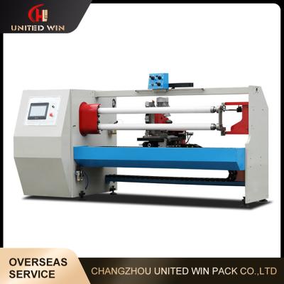China Double Shaft Automatic Cutting Rewinding Machine For Mara Tape PE Protective Film Copper Aluminum Foil for sale