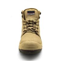 China PU Sole Electrical Safety Shoes Yellow Canvas Steel Toe Shoes Industrial for sale