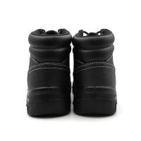 China Middle Cut Cow Leather Safety Boots Black Safety Shoes S3 Standard for sale
