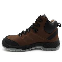 China Heavy Duty Steel Toe Work Boots Brown Pu Leather Boots Industrial for sale