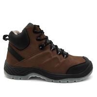 China Heavy Duty Steel Toe Work Boots Brown Pu Leather Boots Industrial for sale