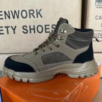 China Unisex Warehouse Steel Toe Boots Anti Slip Industrial Work Boots for sale