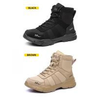 China Lightweight Safety Working Boots Yellow Black With Wide Steel Toe / Kevlar Plate for sale